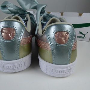 Puma | Shoes | Puma Basket Heart Bauble Colorblock Sneakers Nib | Poshmark